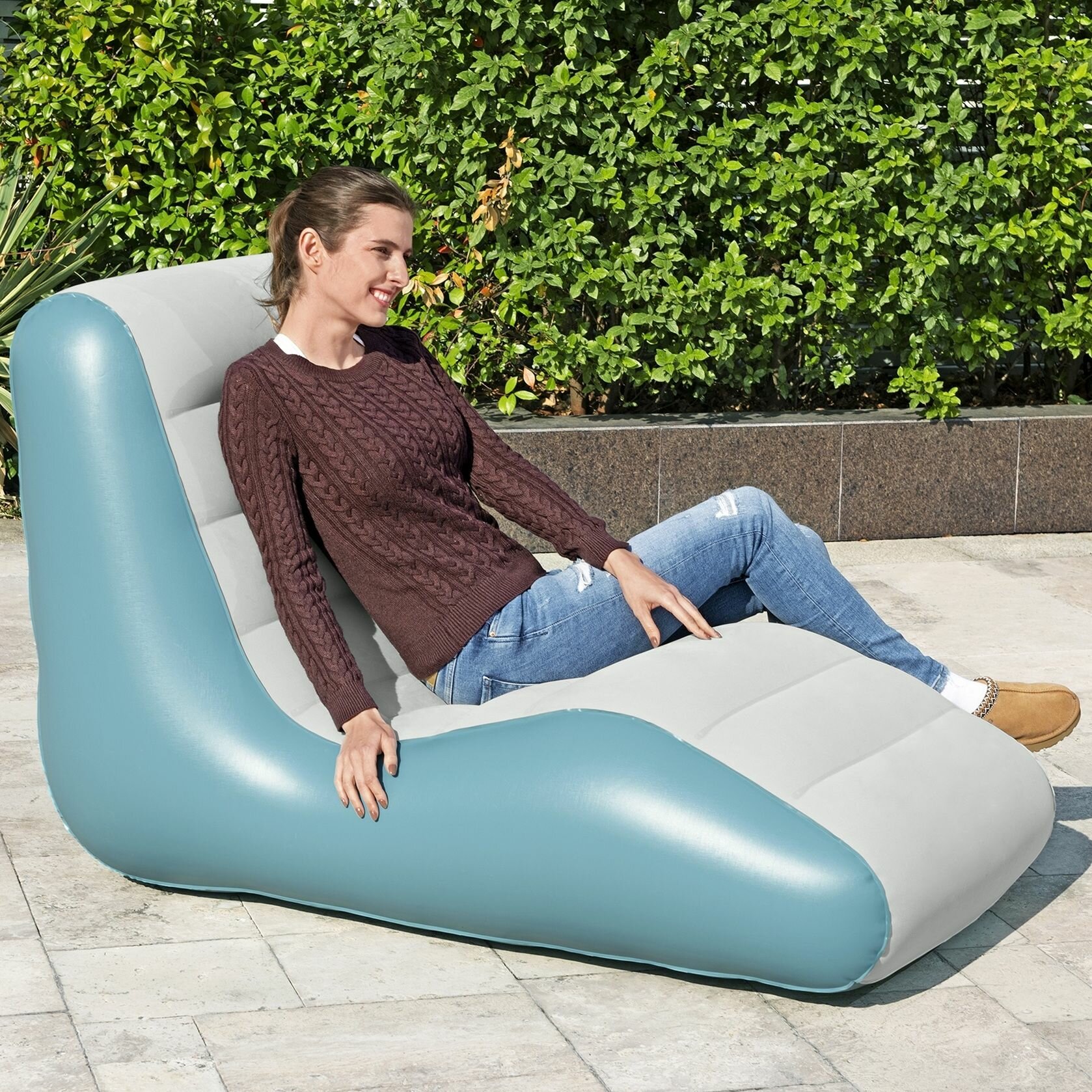 Надувной шезлонг Bestway 75127 Leisure Luxe 133*88*79 см