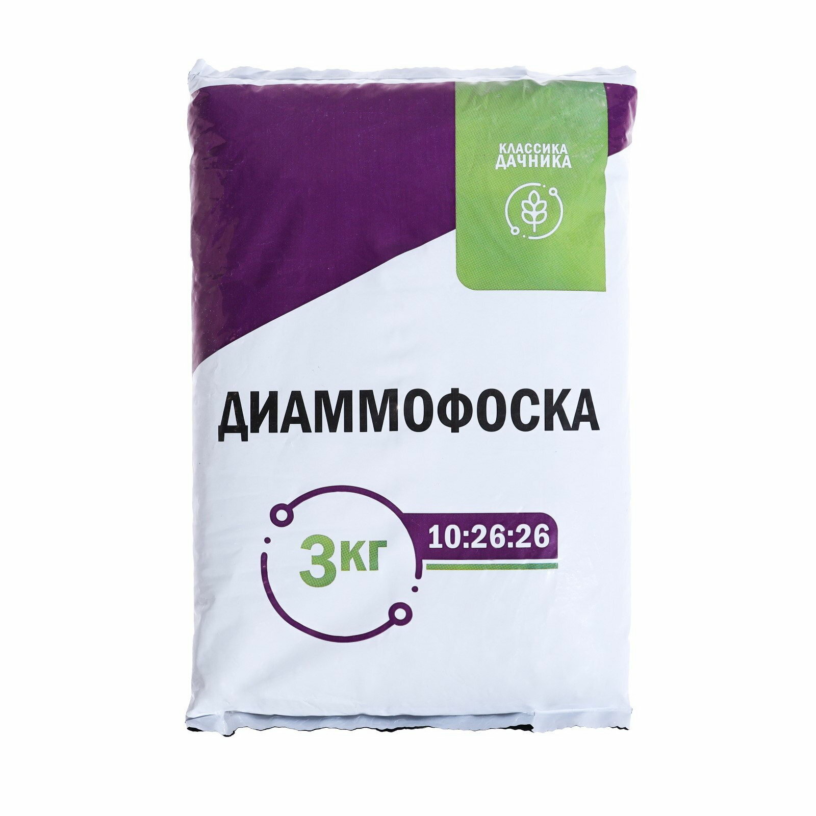 Удобрение минеральное "Классика дачника", Диаммофоска, 3 кг, группы элементов: макроудобрения