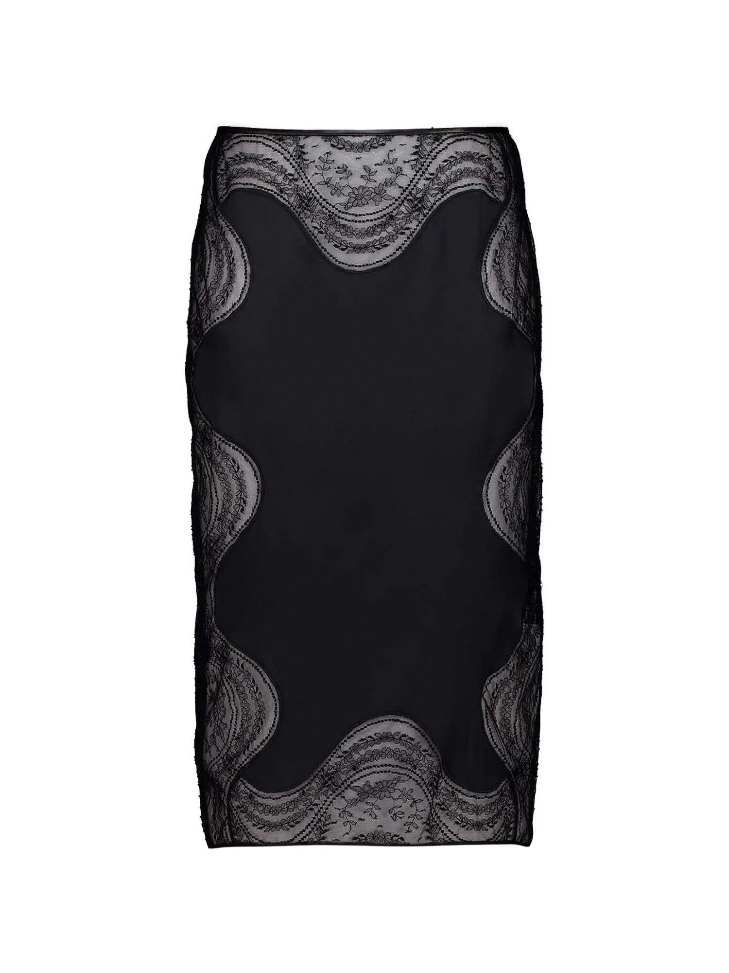 Юбка Lace-panelled midi skirt