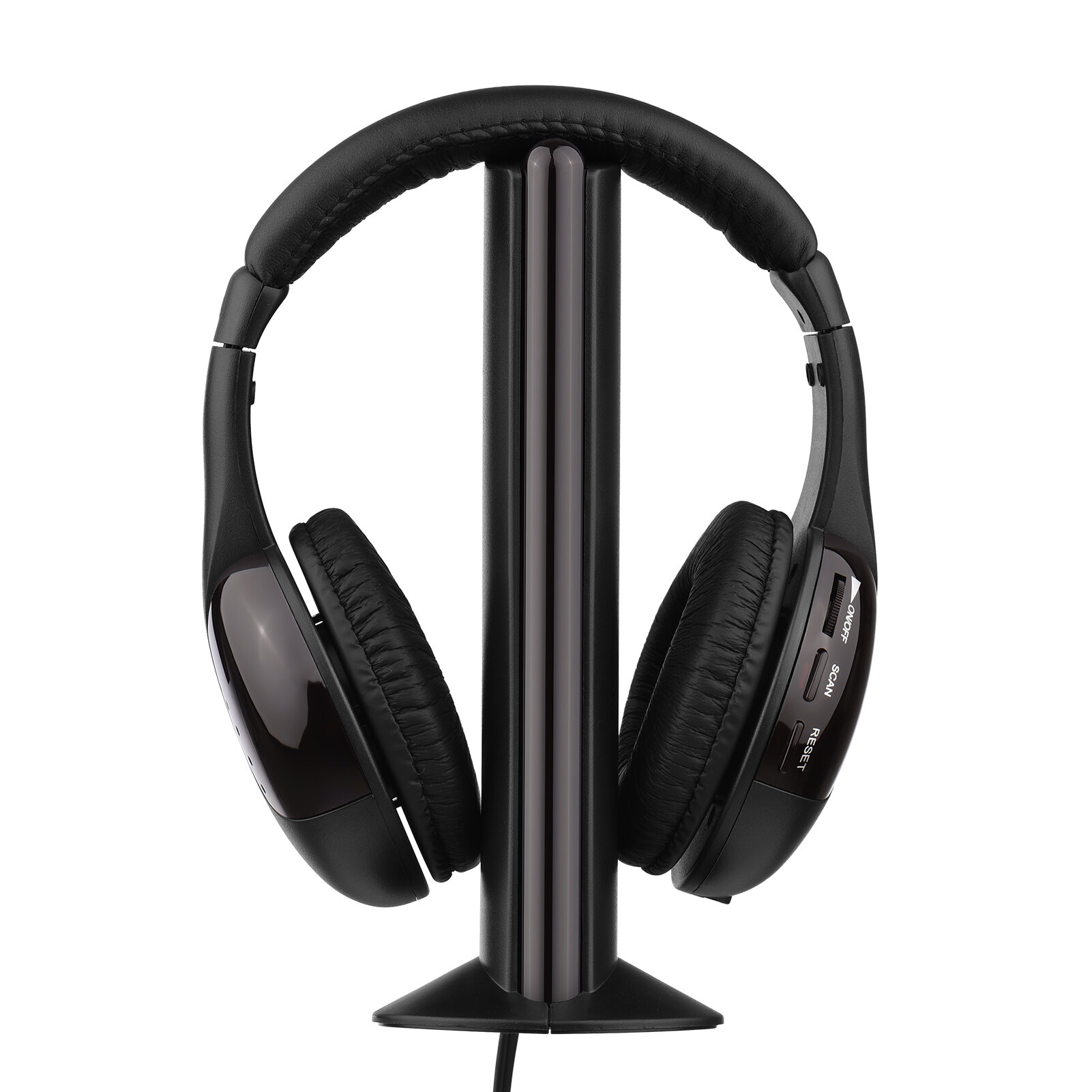 5-в-1 Многофункциональная беспроводная гарнитура FM Hi-Fi Беспроводные наушники излучатель и приемник набор FM Radio Computer TV.