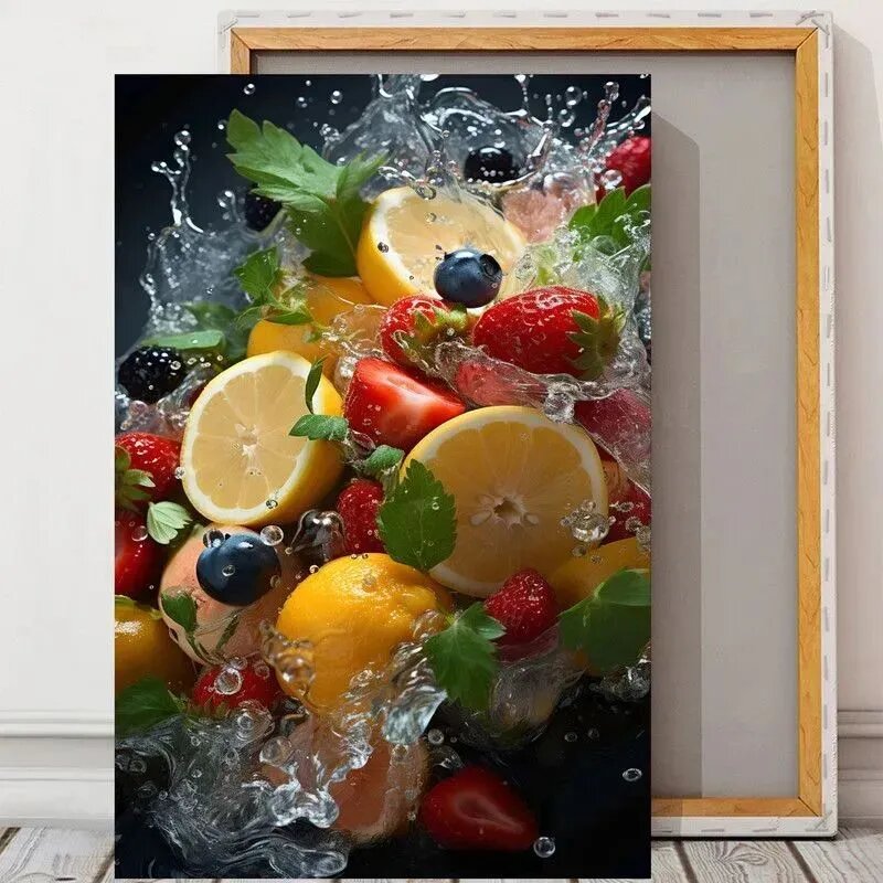 Картина "фрукты на кухню(12)" 40x60 см