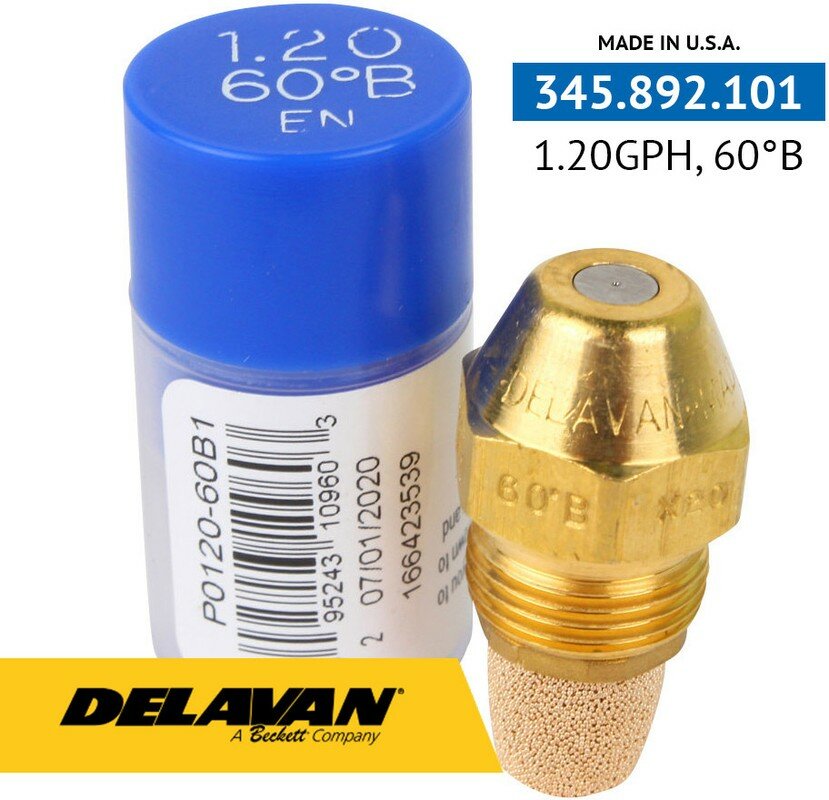 Топливная форсунка Delavan 1.20GPH, 60B (1) P0120-60B1