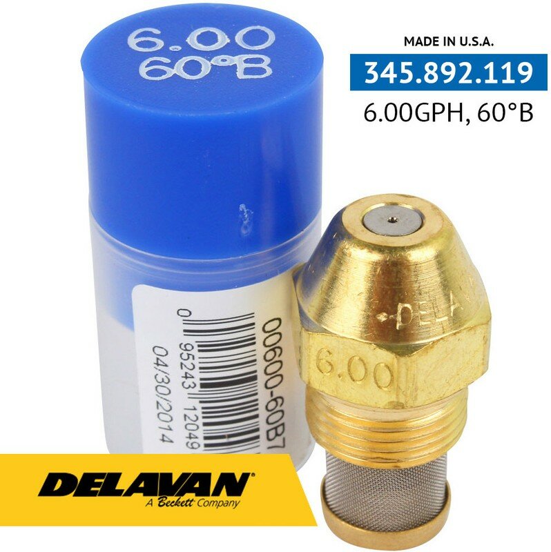 Топливная форсунка Delavan 6.00GPH, 60B (7) 00600-60B7