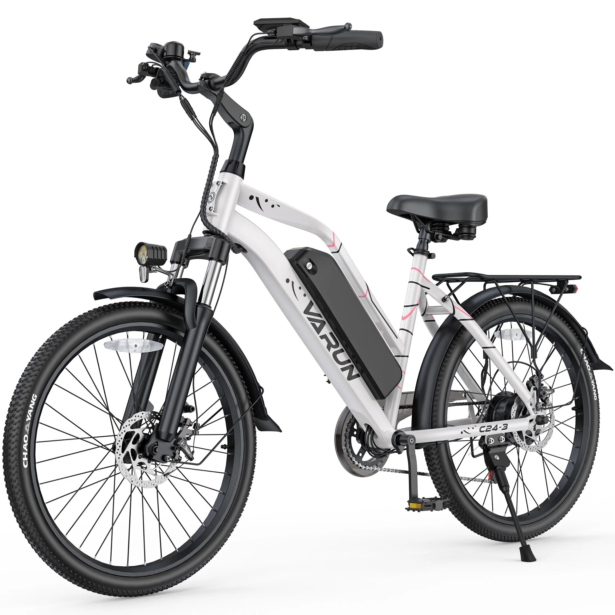 Электросамокат Varun C24-3 Adult City, шины 24", 48V 7.8Ah, пиковая мощность 750Вт, электросамокат для дороге 20MPH