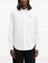 Рубашка LACOSTE Logo-patch button-down shirt, размер 34 EU, белый