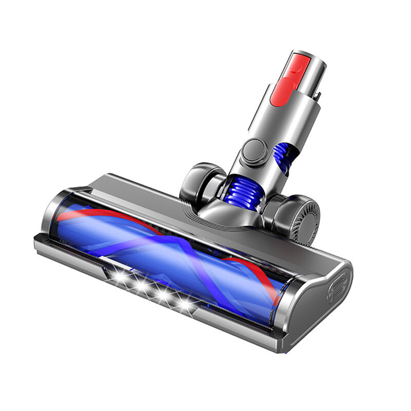 Щетка для пола Dyson V7-V11 с красно-синим ворсом и белым световым индикатором для пылесоса