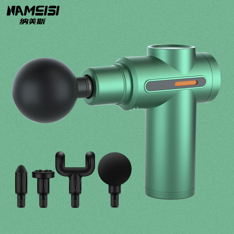Мини-массажер для мышц 750, зеленый, с умным дисплеем, многоскоростной для восстановления и снятия напряжения