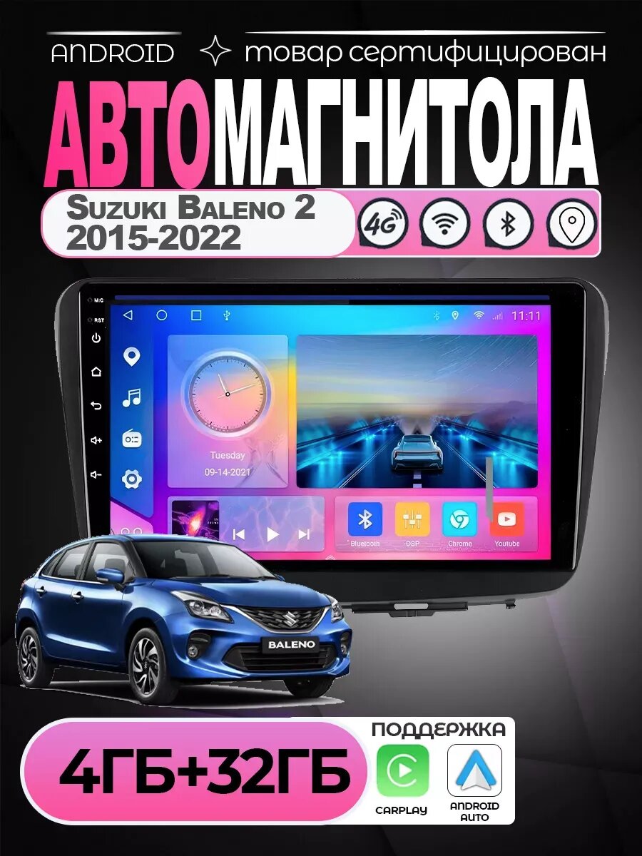 Магнитола TS18 PRO Suzuki Baleno 2 2015-2022 4/32