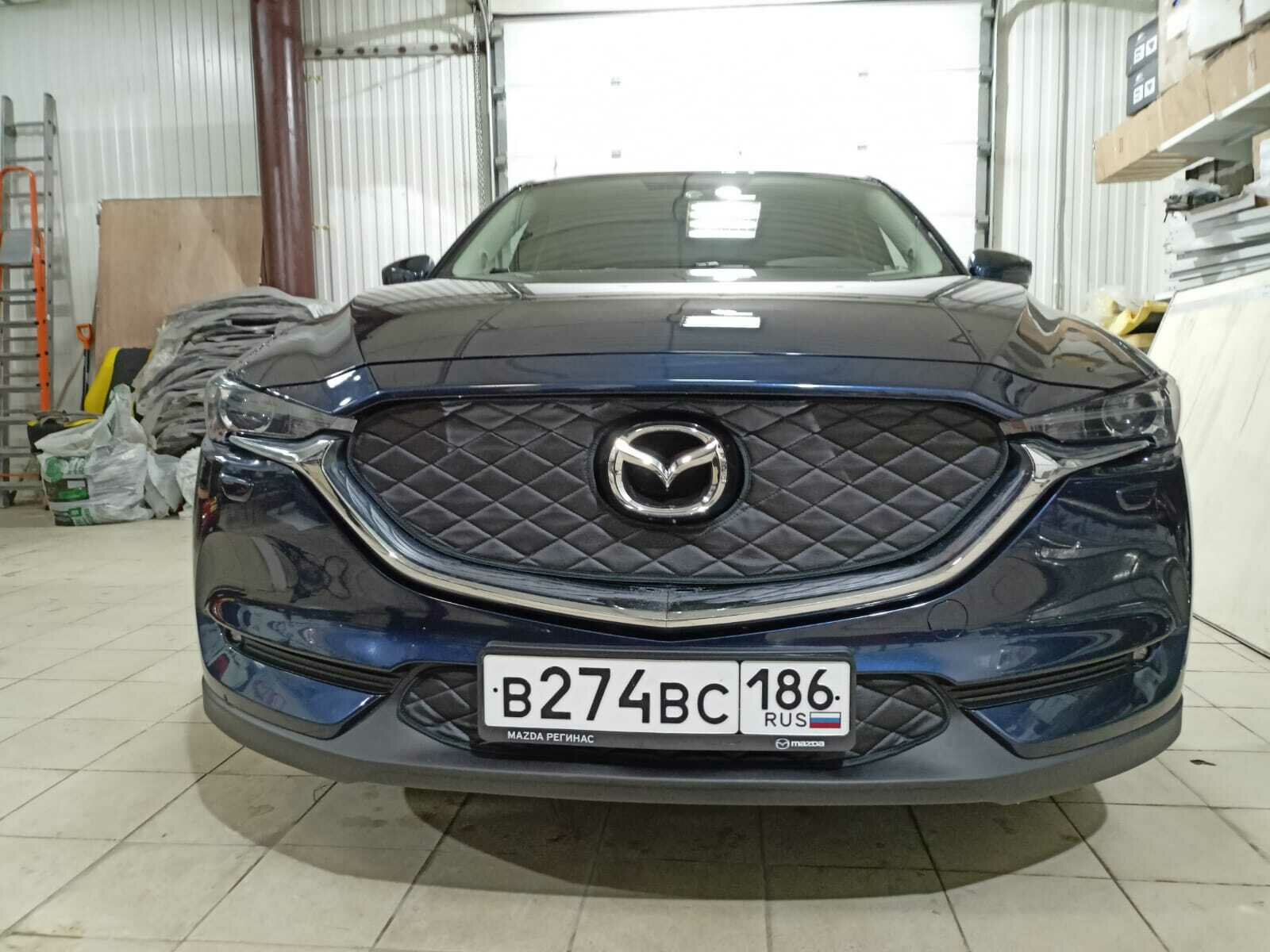 Утеплитель радиатора Экономия топлива Без камеры для Mazda Мазда CX 5 (2017-2024) на китай НЕ подходит