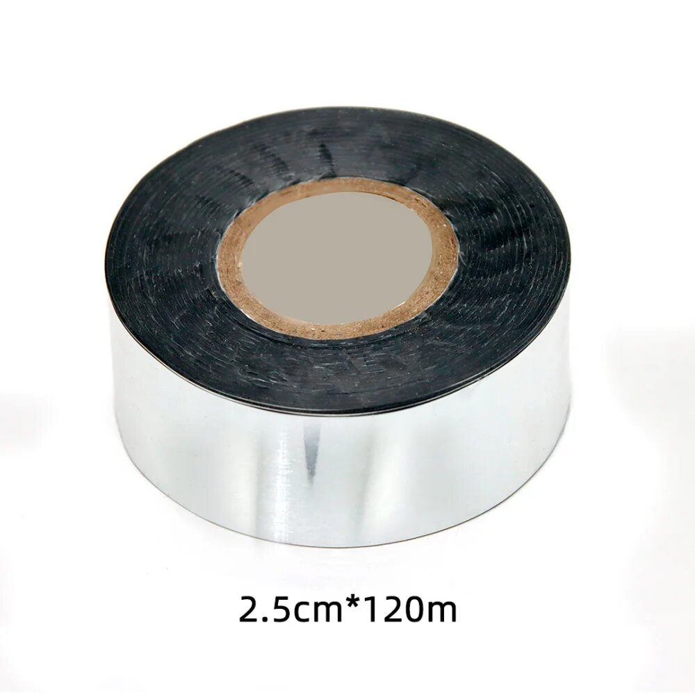 Черная фольга 2.5см*120м