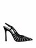 Туфли Pollini Crystal-embellished mesh pumps, размер 41 EU, black/black