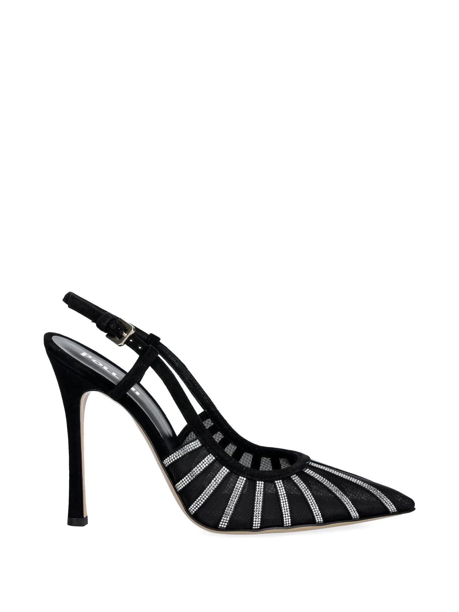 Туфли Crystal-embellished mesh pumps 