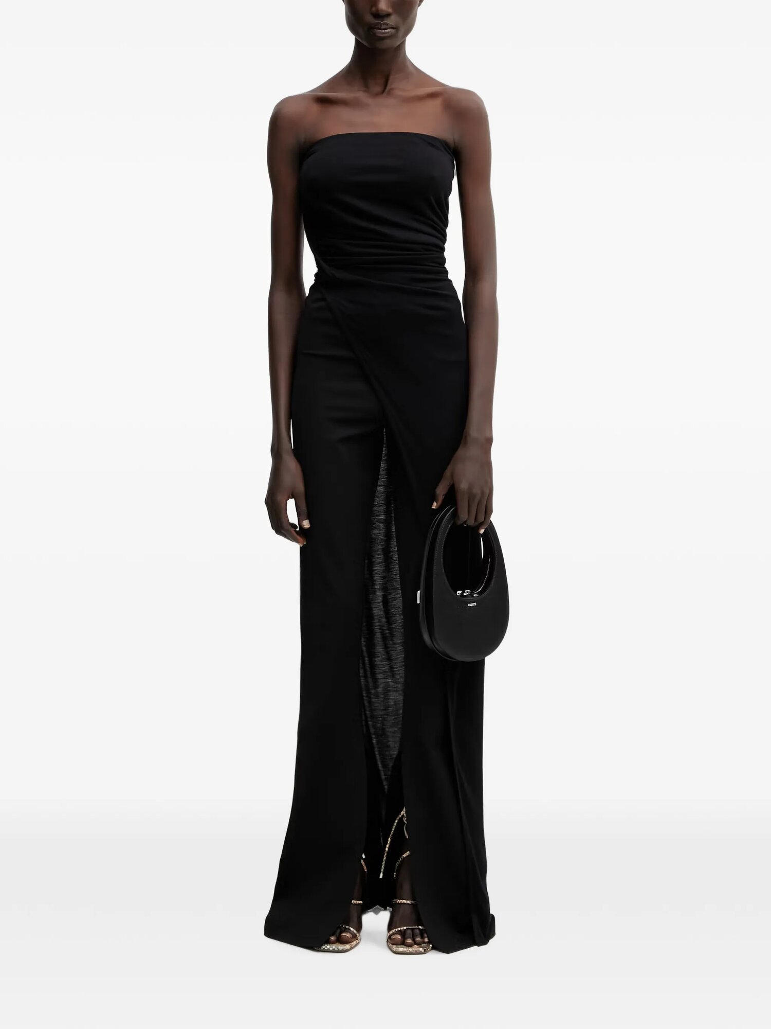 Топ Ruched strapless top