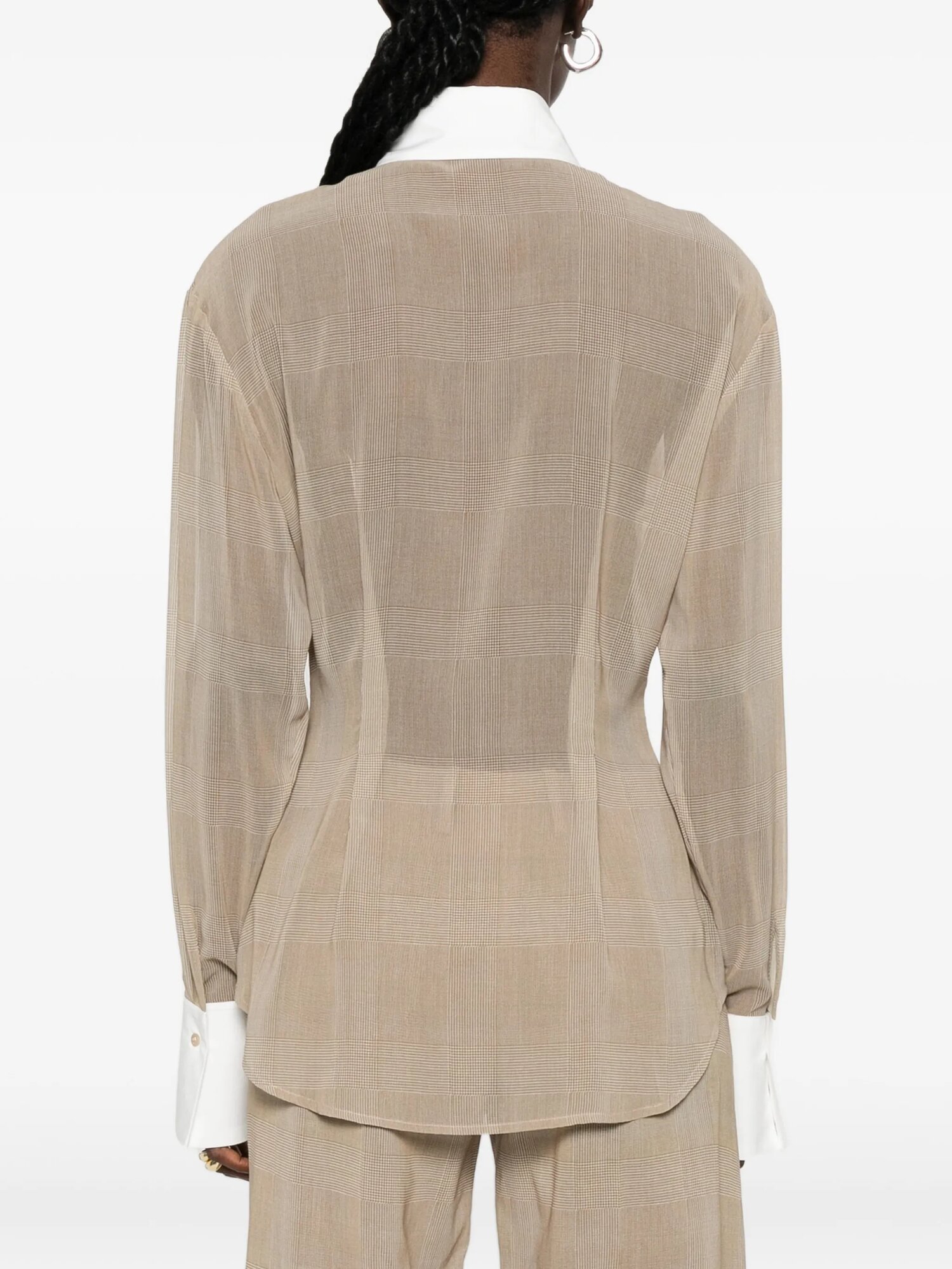 Рубашка Ermanno Scervino Check-pattern buttoned shirt, размер 40 — фото 1