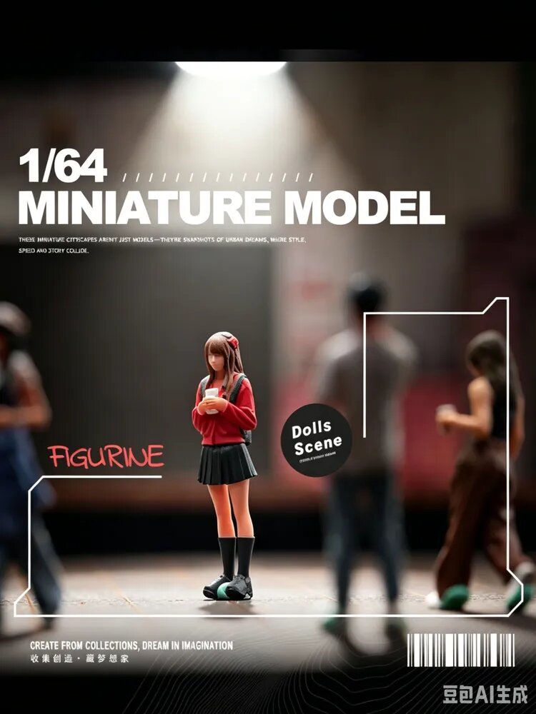 Фигурки людей 1:64 для макета и диорамы миниатюрные фигурки человечков для моделей автомобилей и коллекционирования