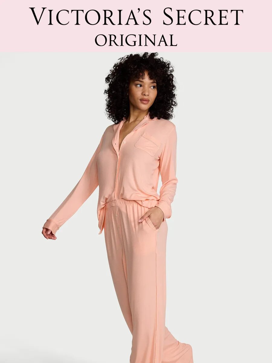 Пижама SoSoft Modal Ribbed Long Pajama Set