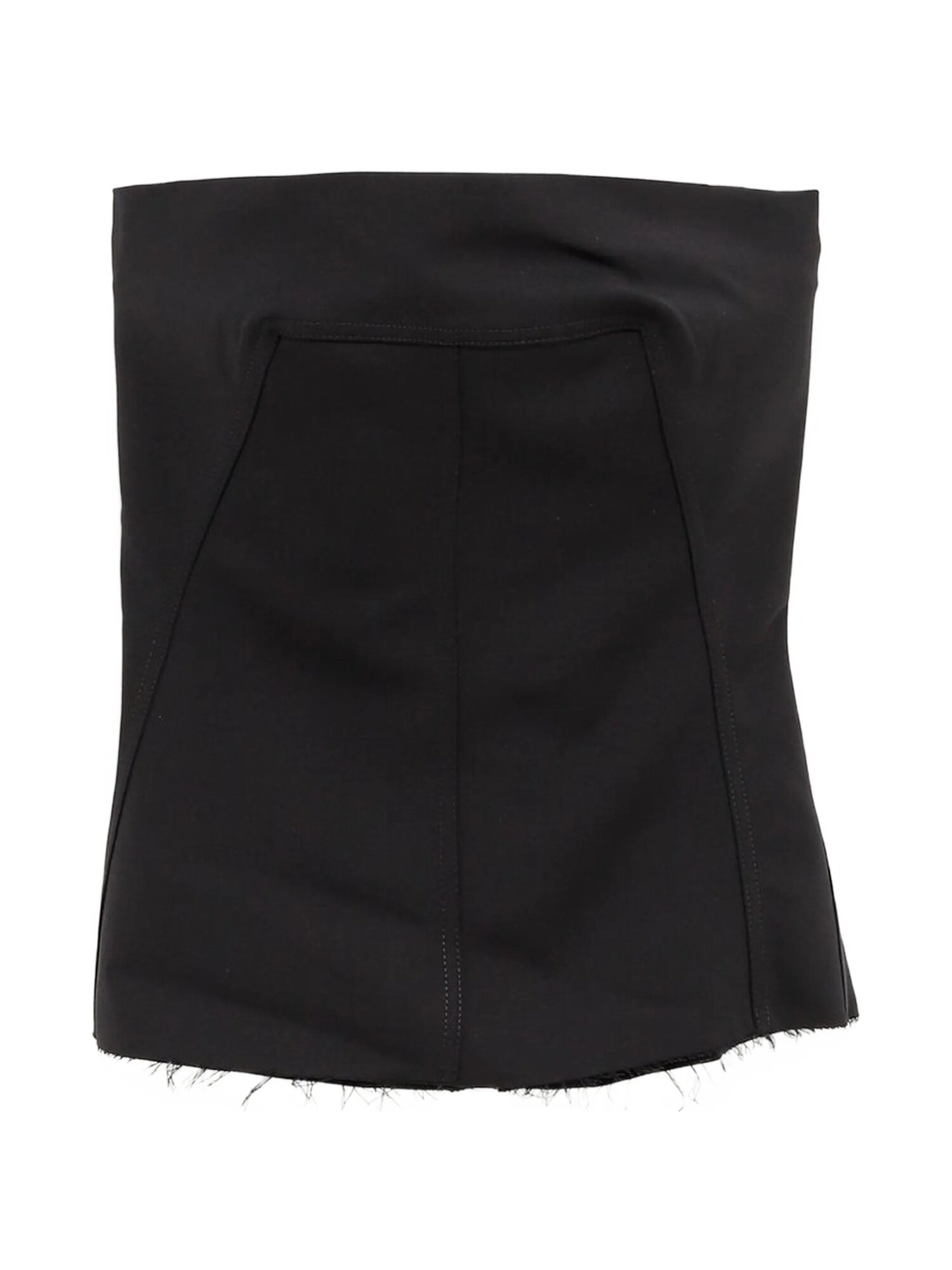 Топ Raw-hem strapless top