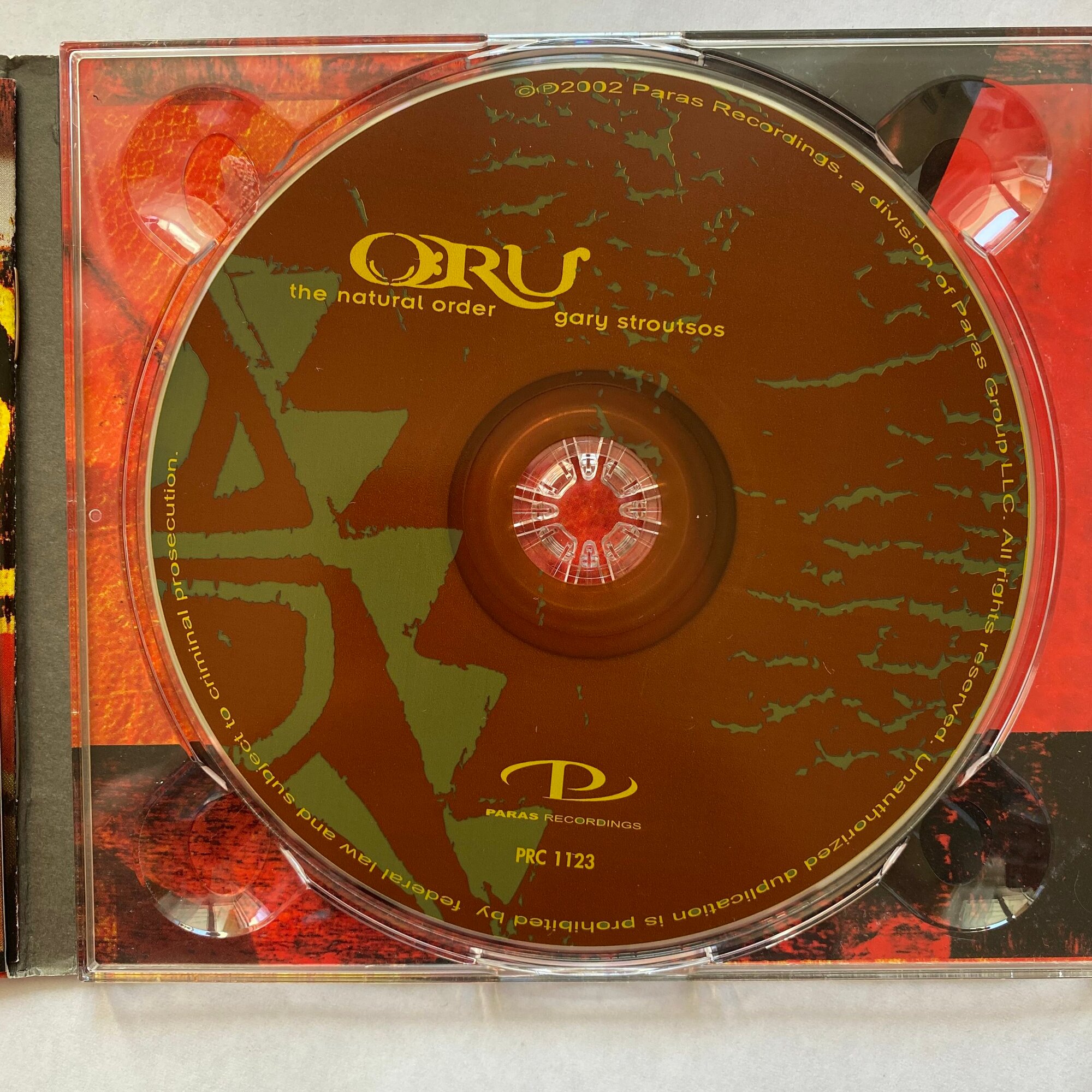Компакт-диск (CD) Gary Stroutsos - ORU: The Natural Order. — фото 1