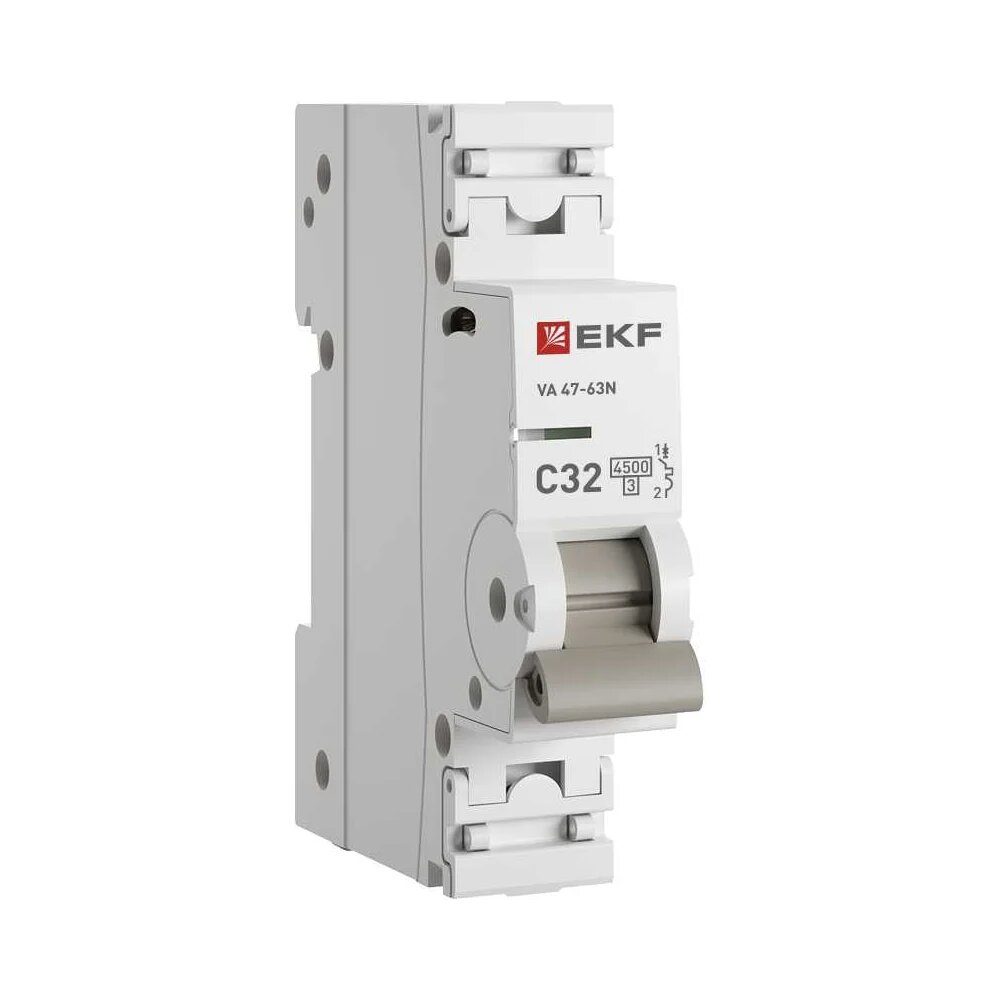 Автоматический выключатель EKF ВА 47-63N 1P 32А (C) 4,5 кА PROXIMA M634132C