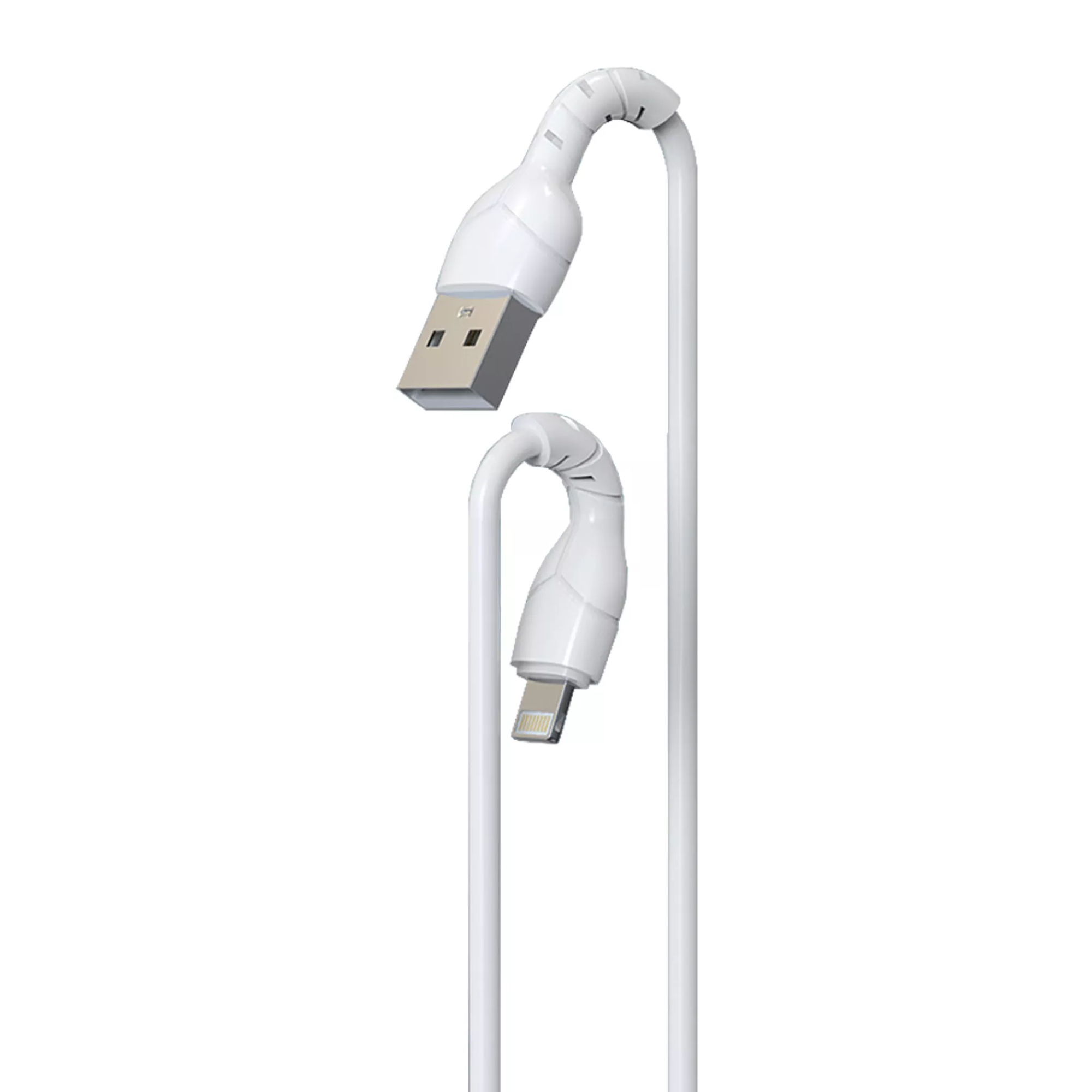 Кабель зарядки Devia Kintone, для устройств Apple, белый, 1м — фото 1
