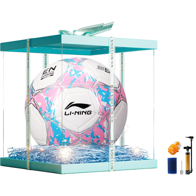 Футбольный мяч унисекс Li Ning, размер 4, ПВХ, машинная строчка