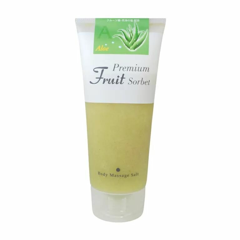 COSMEPRO Premium Fruit Sorbet Body Massage Salt Aloe, Премиальный фруктовый скраб-сорбет для тела на основе соли Алоэ 500 гр