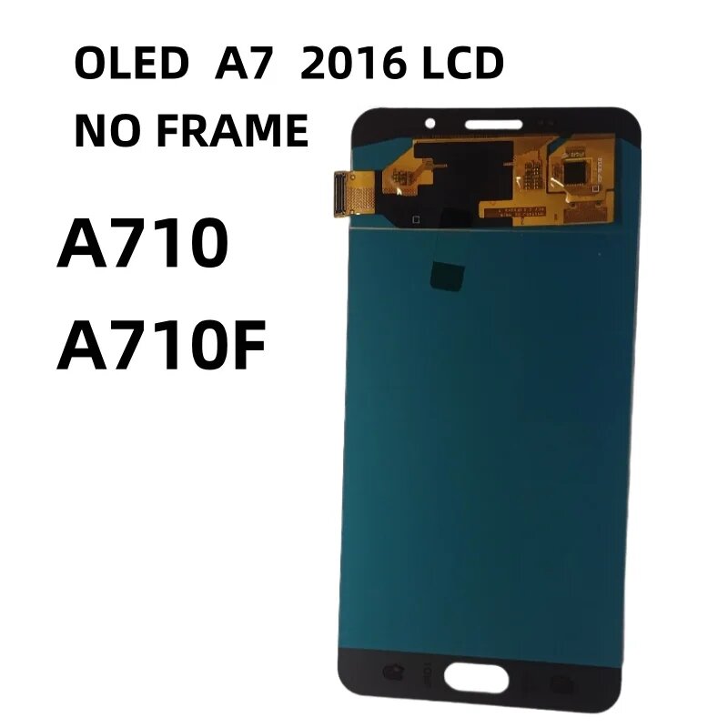 Новый OLED/TFT для Samsung Galaxy A7 2016, ЖК-дисплей, дигитайзер сенсорного OLED Black NO FRAME