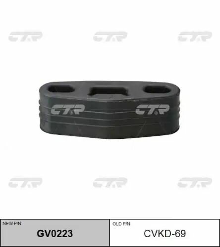 Крепление глушителя замена cvkd-69 daewoo nexia/espero 94> gv0223 ctr