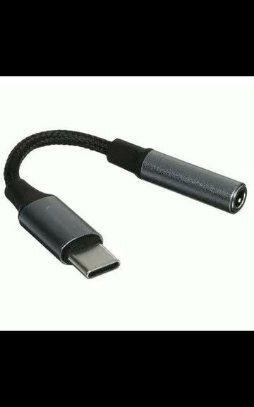 Кабель USB Type-C - jack 3.5 мм серый — фото 1
