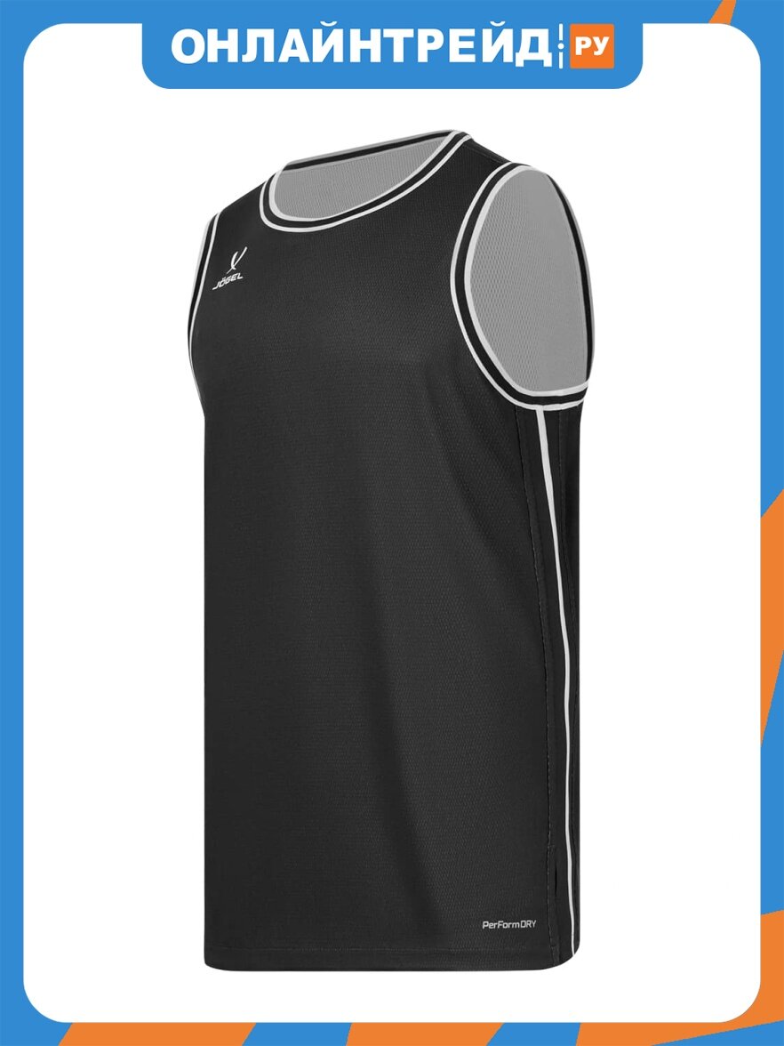 Майка двухсторонняя Jogel DIVISION PerFormDRY Double-Side Jersey, темно-серый, белый, р. XXLT