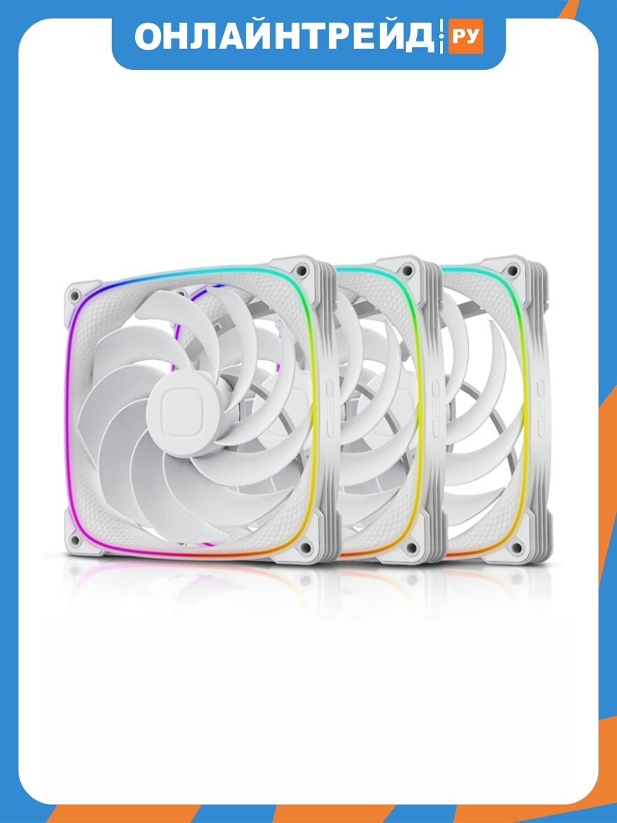 Вентиляторы для корпуса Geometric Future Squama 2503RW-14 Reverse White 3шт (1F2503R314100)