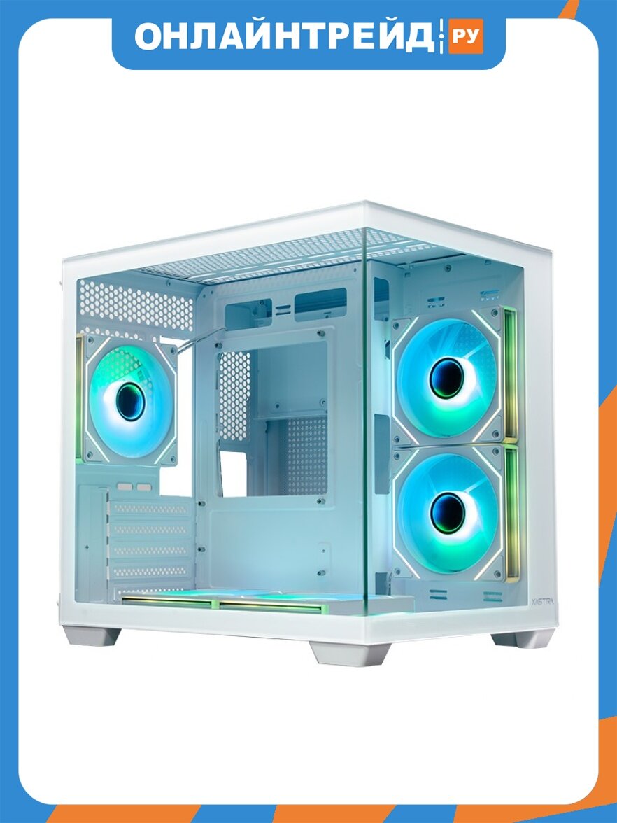 Корпус Xastra QW400M 5ARGB-C6-AC, белый
