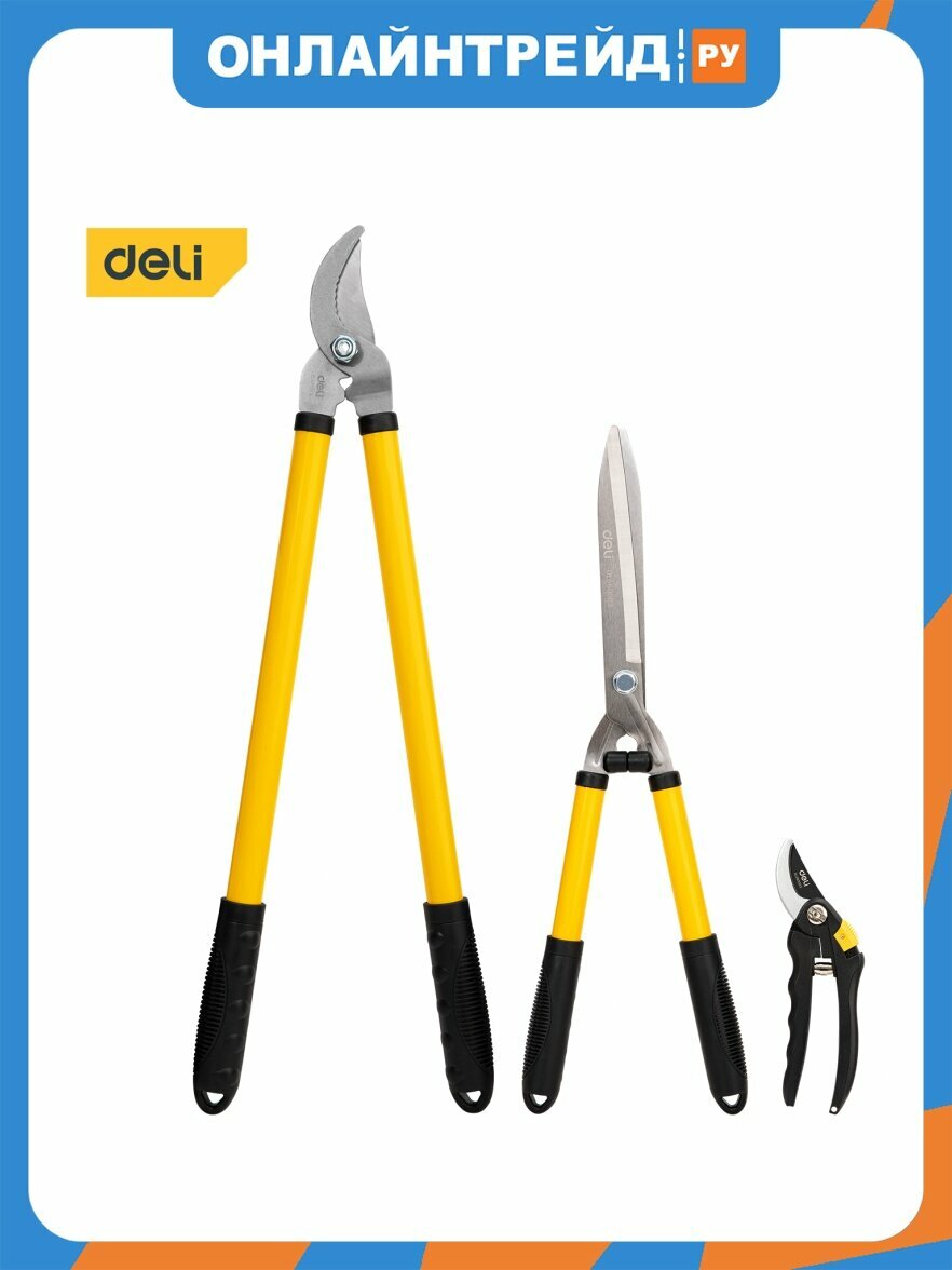 Набор сучкорез, кусторез, секатор Deli Tools DL580003
