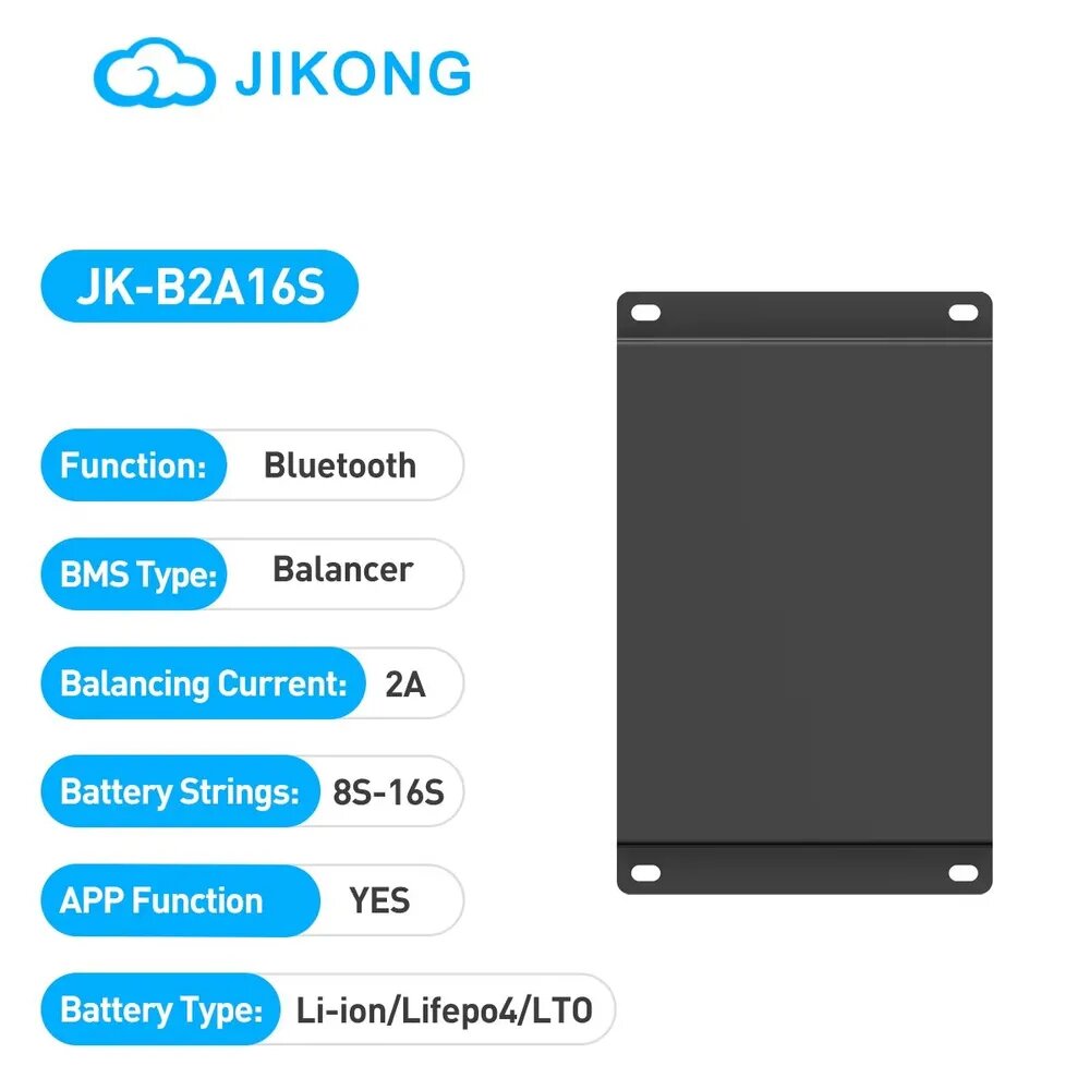 JIKONG Smart Active Balancer JK-B2A16S 2A 8S 16S Bluetooth APP активный баланс 2A