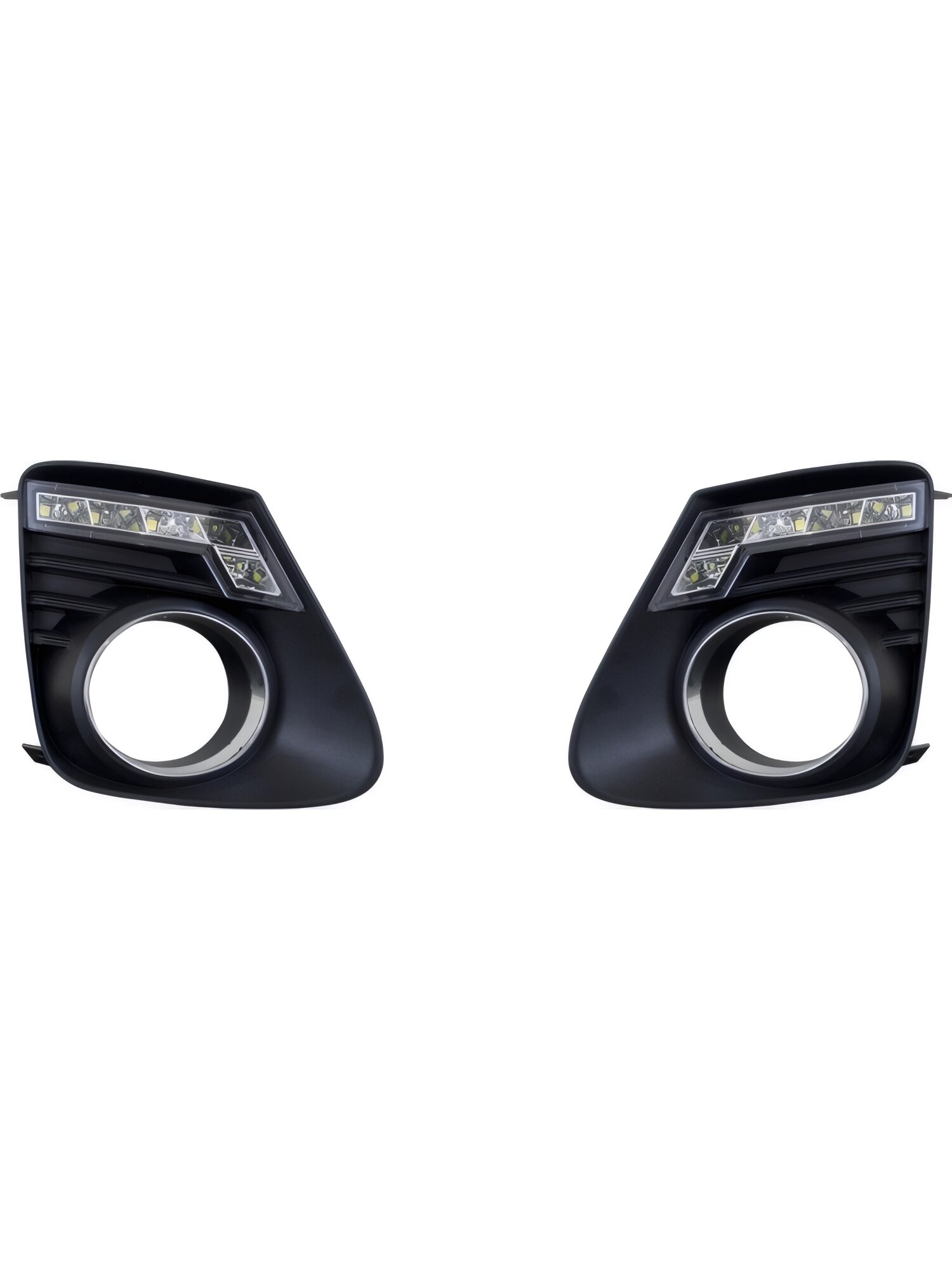 Противотуманные фары светодиодные DLAA TY-477-L2LED COROLLA 2014 + провод, кнопка (комплект)