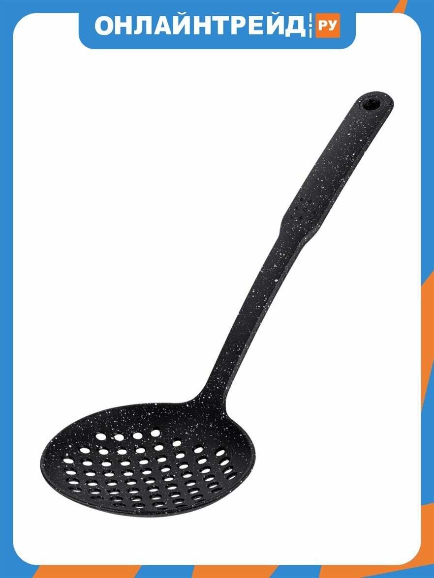 Шумовка Regent Inox Linea 33*11 см Linea PUNTO NERO 93-BK2C-6