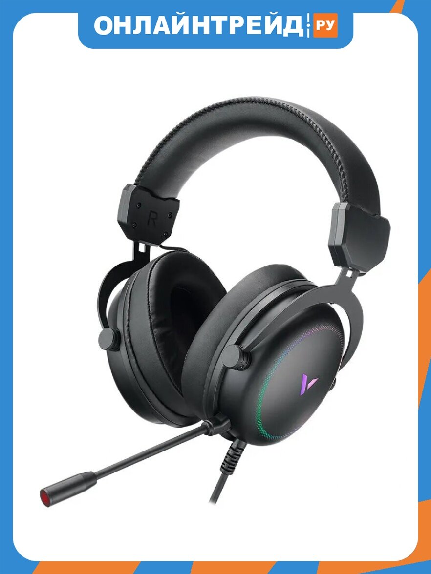 Игровые наушники Rapoo VH300S-BL Virtual 7.1, проводные (USB), черный