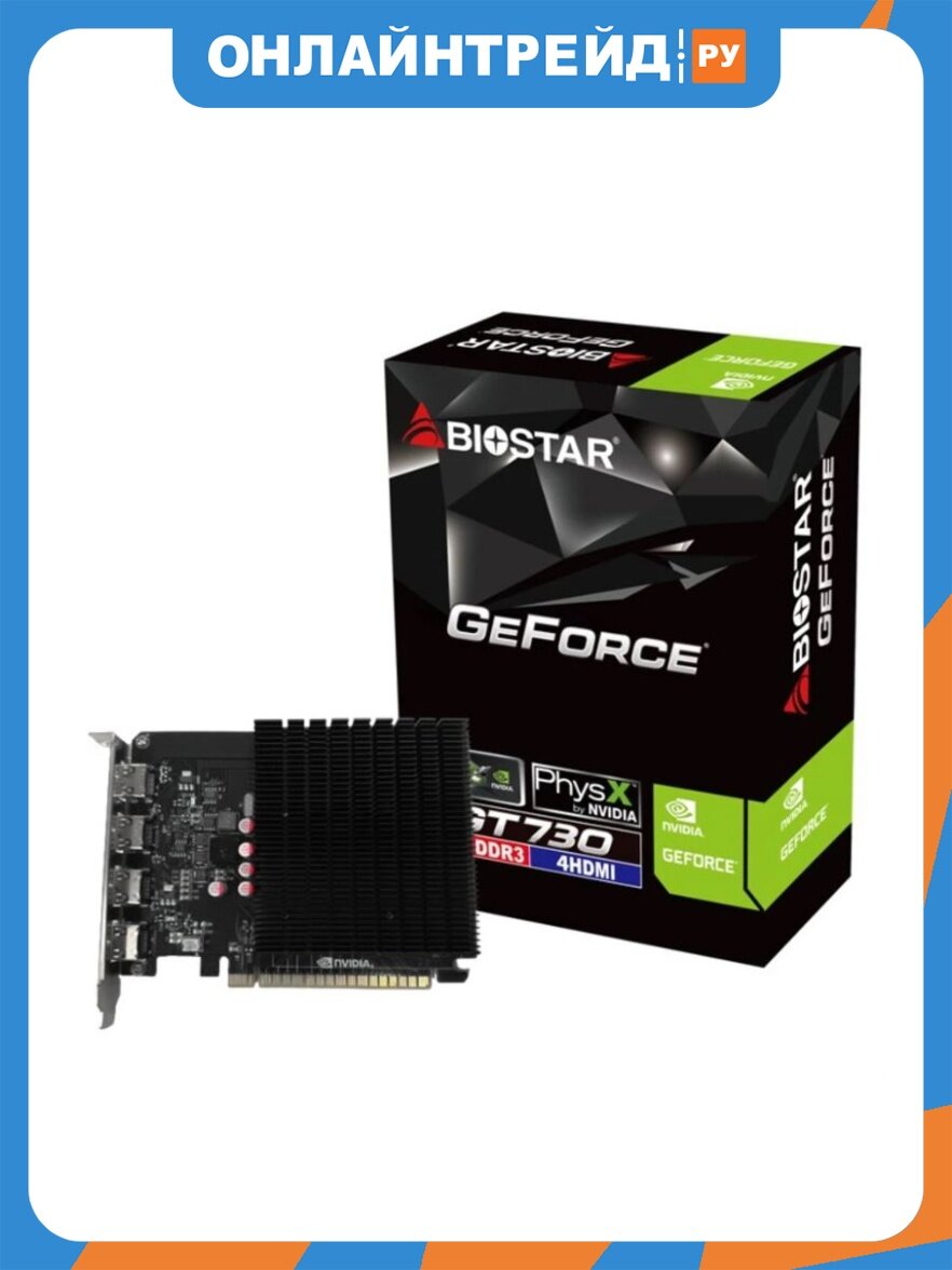 Видеокарта Biostar GeForce GT 730 4G (VN7313TG46)