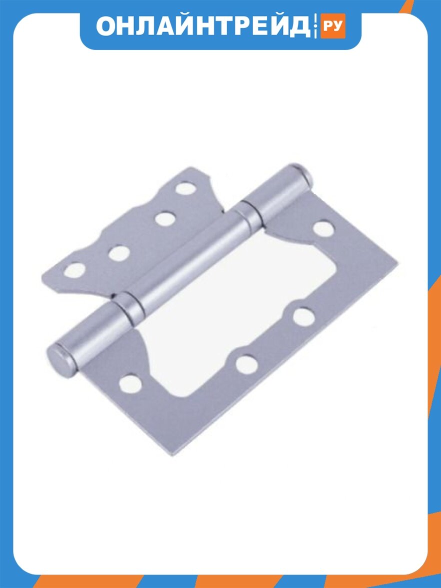 Петля накладная без врезки Bussare B020-U 100X75X2.5-2BB-1MC (хром матовый) (2 шт.)