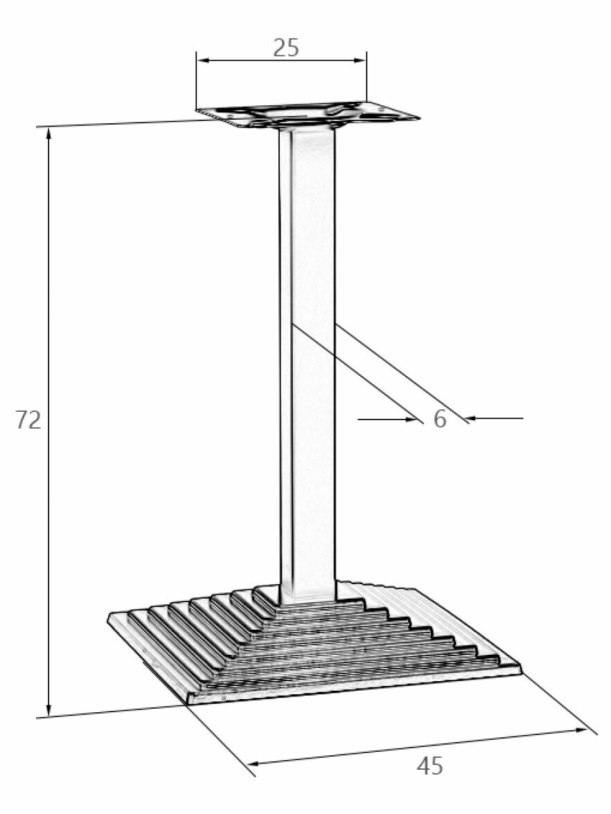 Подстолье Dobrin обеденное GRANT — фото 1