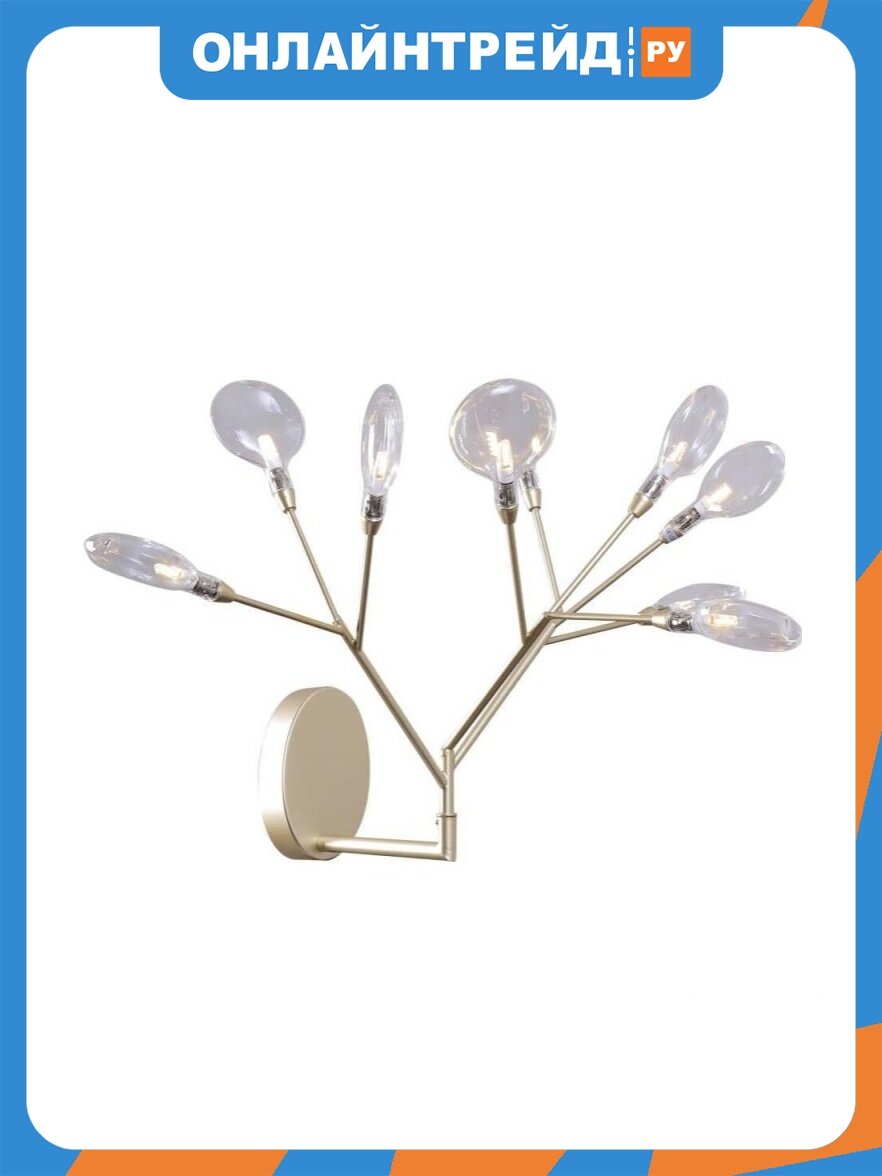 Бра Crystal Lux Evita AP9 Gold/Transparent