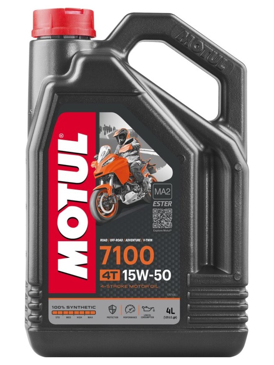 Моторное масло Motul 7100 ESTER 4T 15W-50 синтетическое 4л (ЕС)