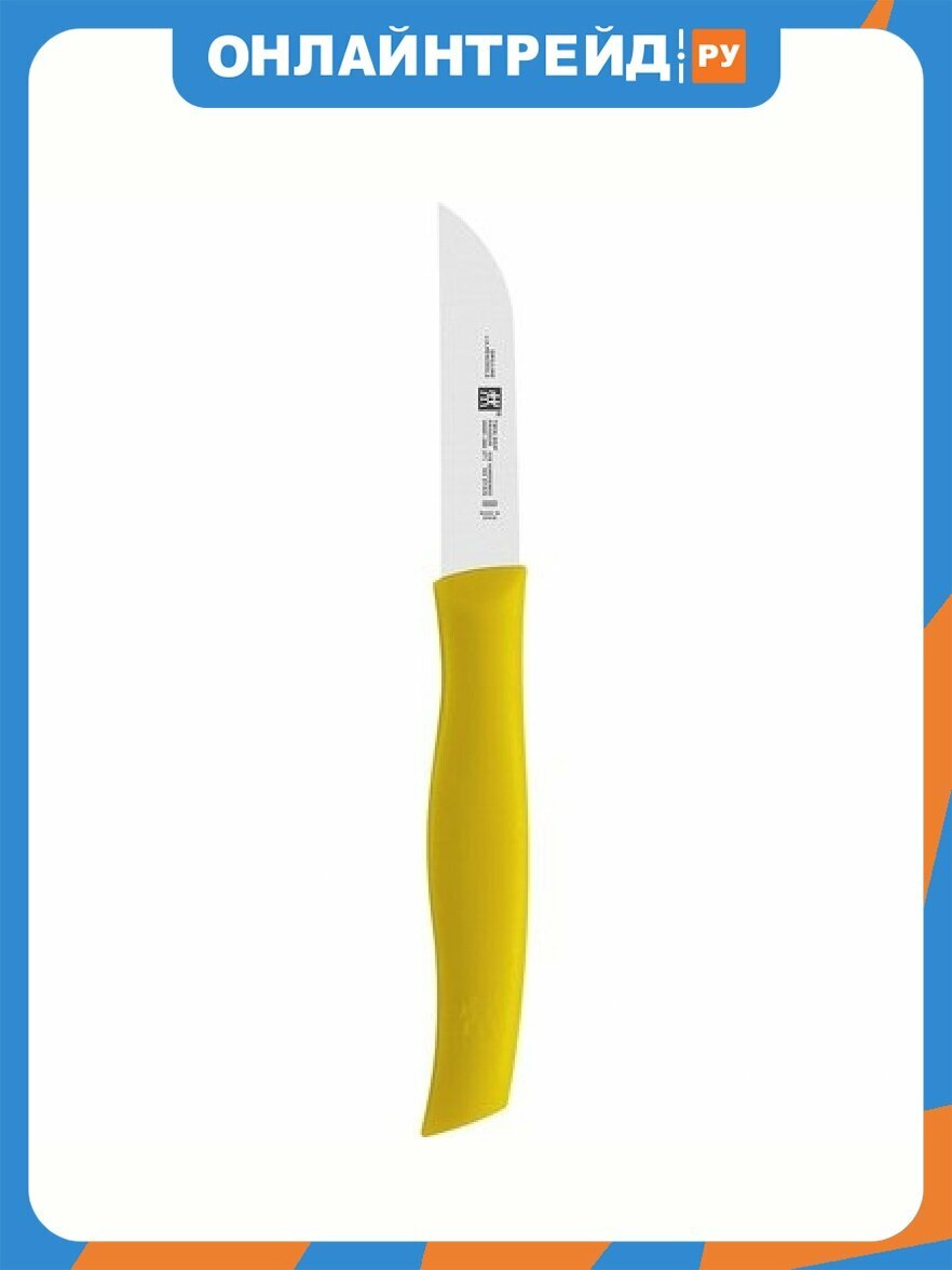 Нож Zwilling TWIN Grip для чистки овощей, желтый, 80 мм (38091-081)