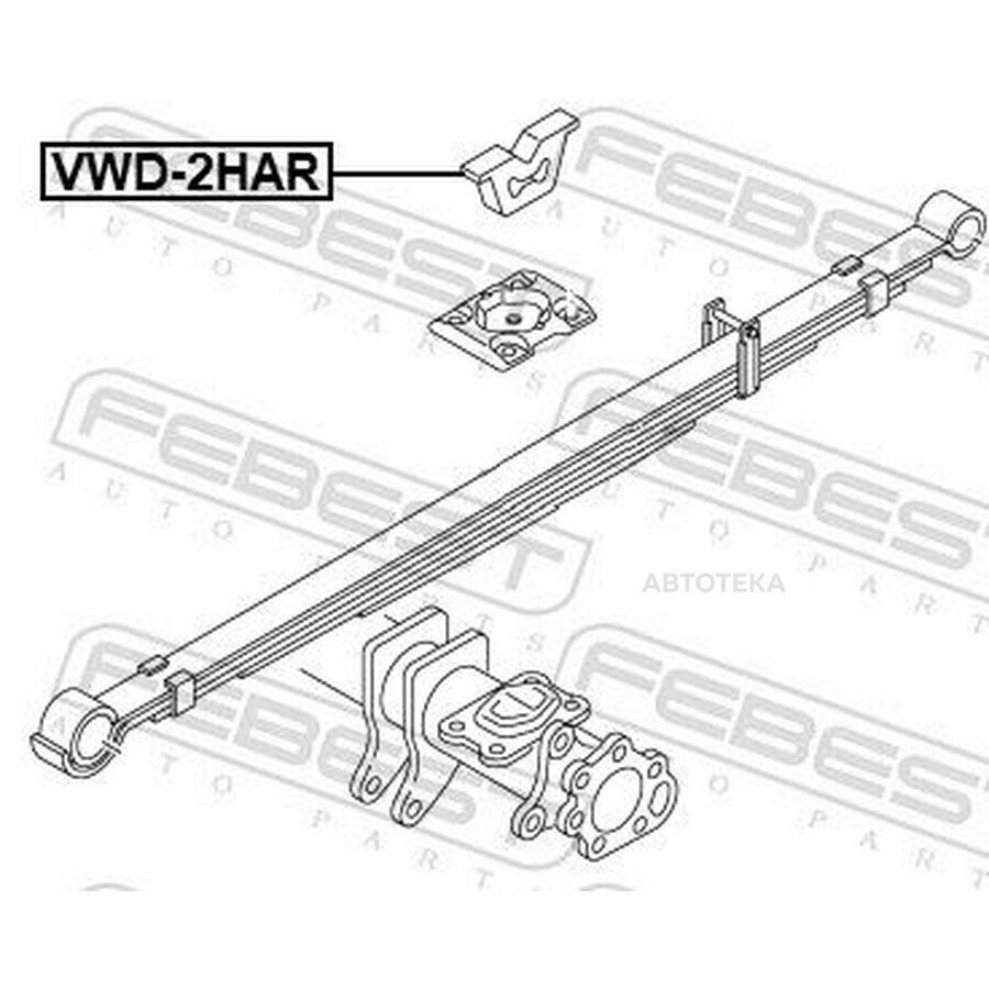 Отбойник задн рессоры VW AMAROK 2010- VWD-2HAR FEBEST VWD2HAR
