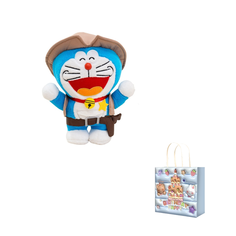 Подарочный пакет унисекс MENGSHUQI Denim Doraemon, 28CM EU