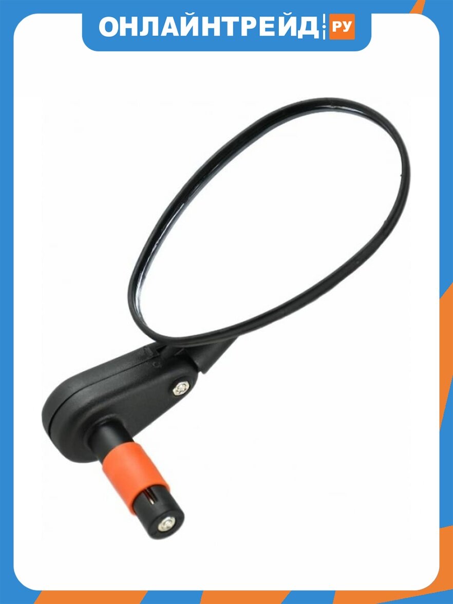 Зеркало Suzico JOY KIE DX-222SB, панорамное, универс. лев./прав, креп. в торец руля, черн.