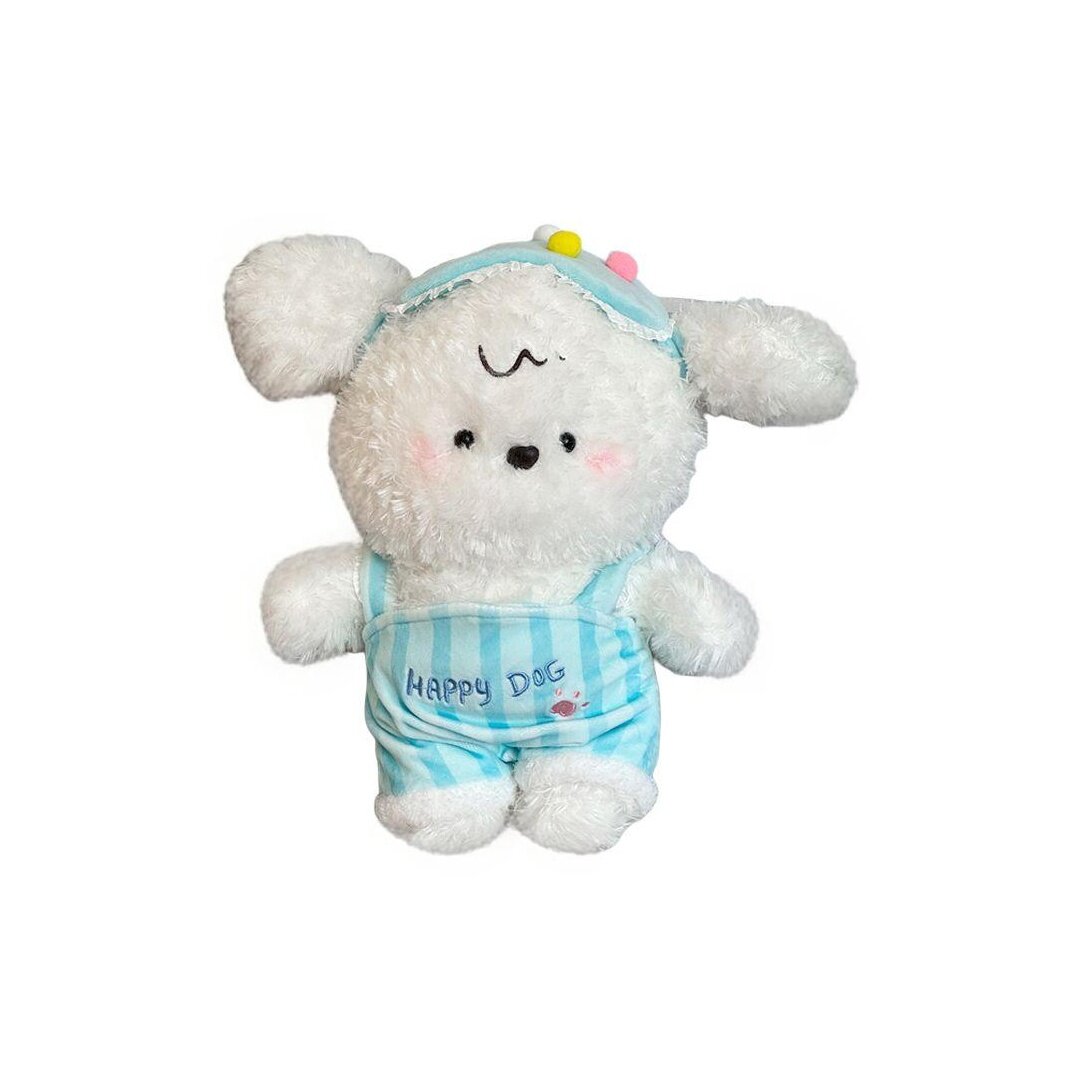 Пижама кукла унисекс MENGMENGBUNNY Пушистая игрушка для успокоения щенка Счастье, Blue Puppy, 35CM EU