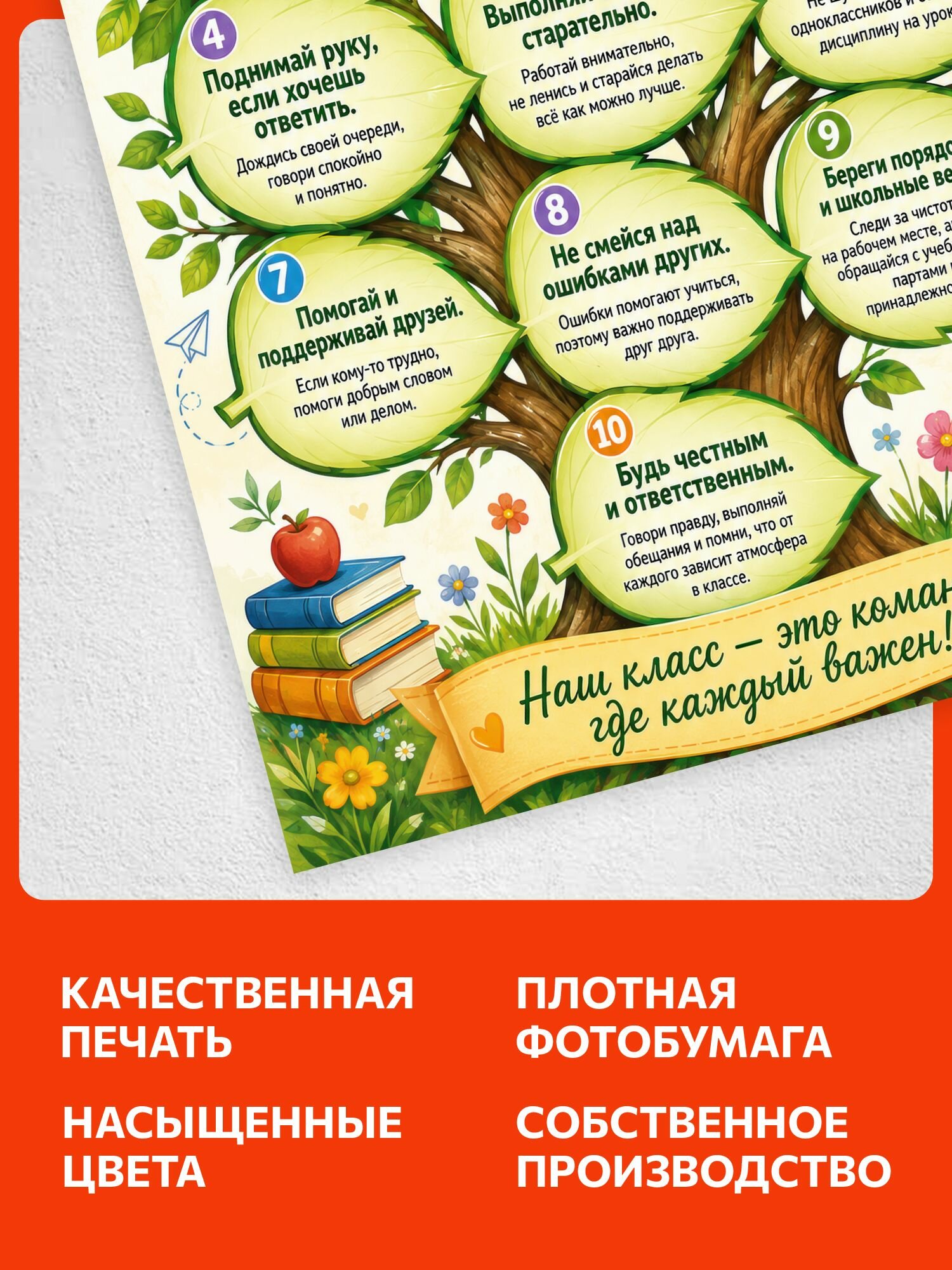 Правила класса плакат — фото 1