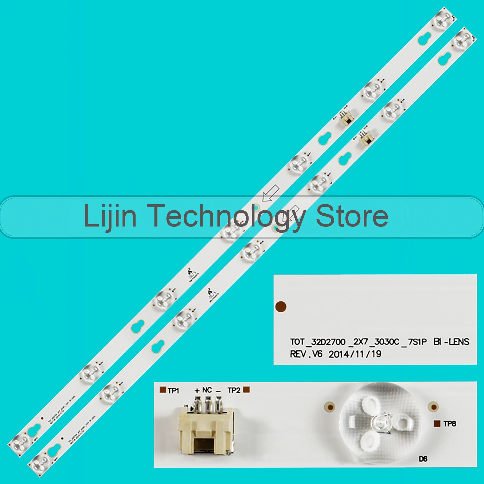 Светодиодная лента заднего света для FLTV-32T21 LED32D2710 L32F1610B L32F1620E L32F1680B TF-LED32S19 32S3750 32HR330M07A2 V2 LVW320CSOT