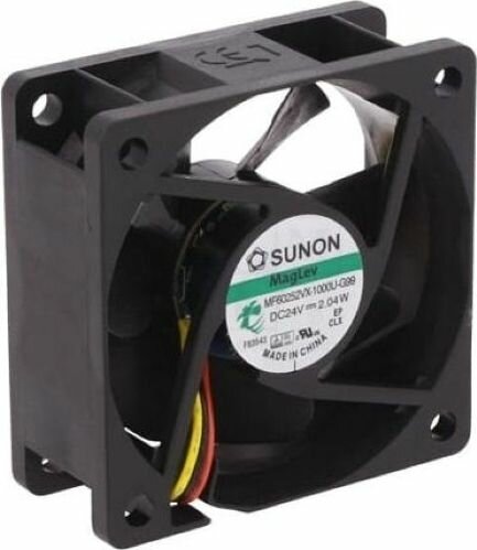 Вентилятор SUNON MF60252VX-1000U-G99 осевой 24В DC 60x60x25мм подшипник Vapo 45,63куб. м/ч 27дБА 1шт